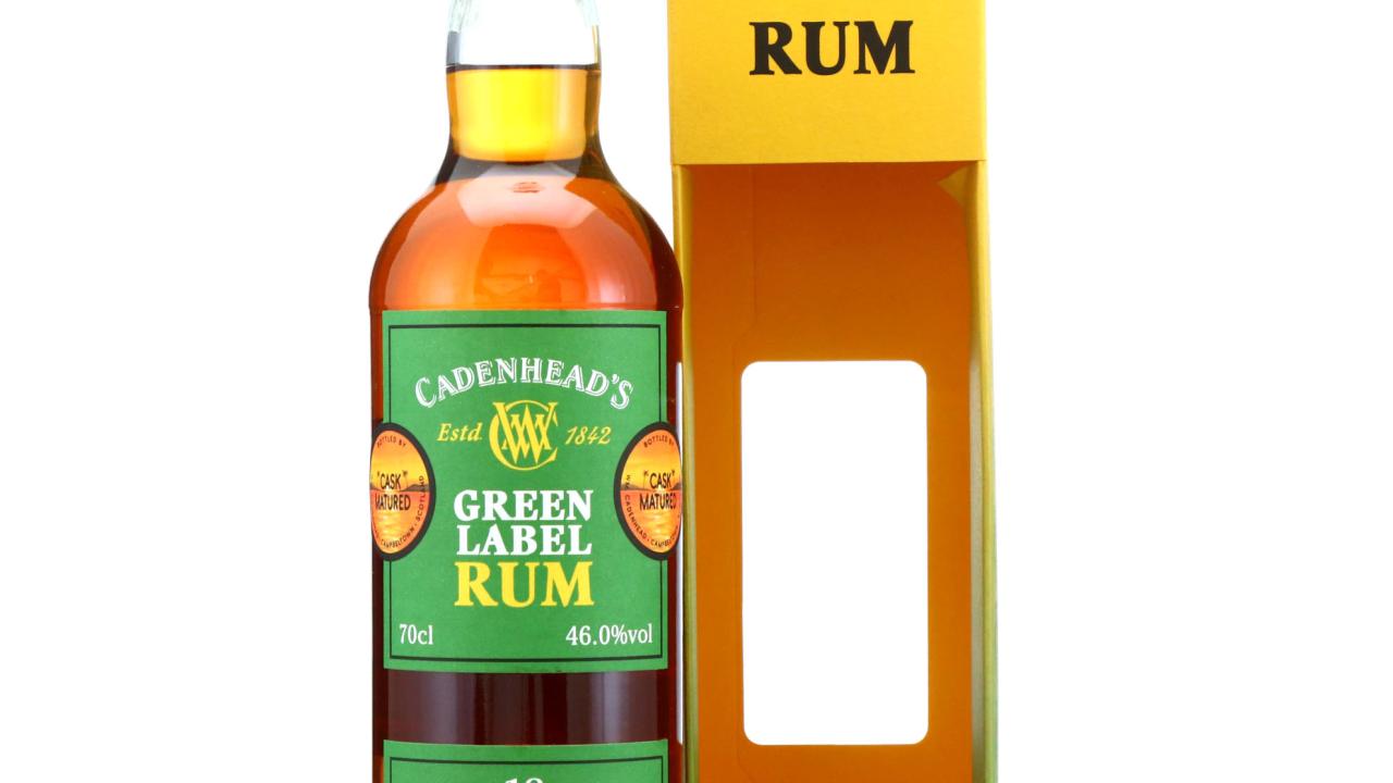 Trinidad Rum 18 Year Old Cadenhead's Green Label Rum | Rum Auctioneer