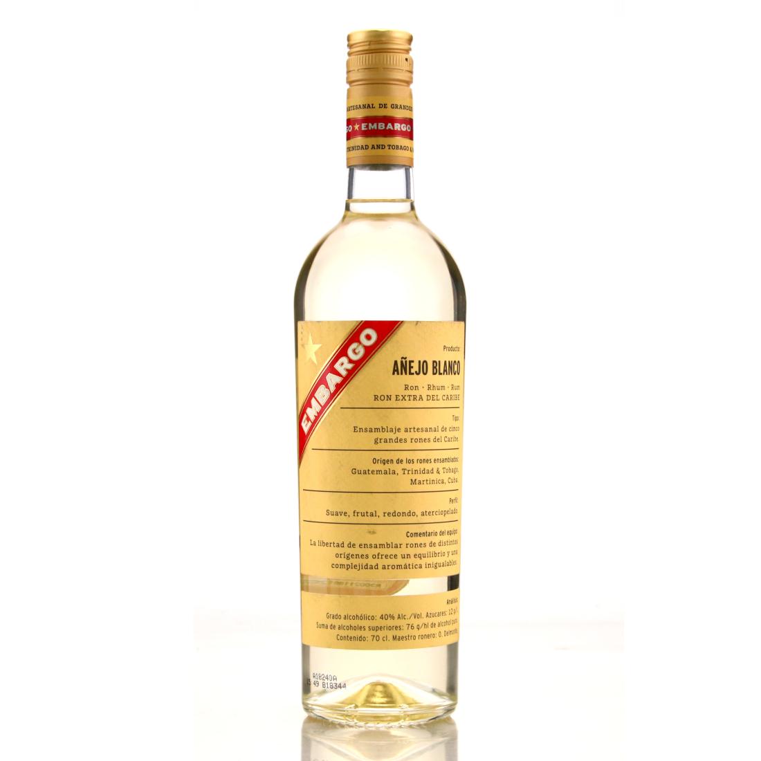 Embargo Anejo Blanco Rum | Rum Auctioneer