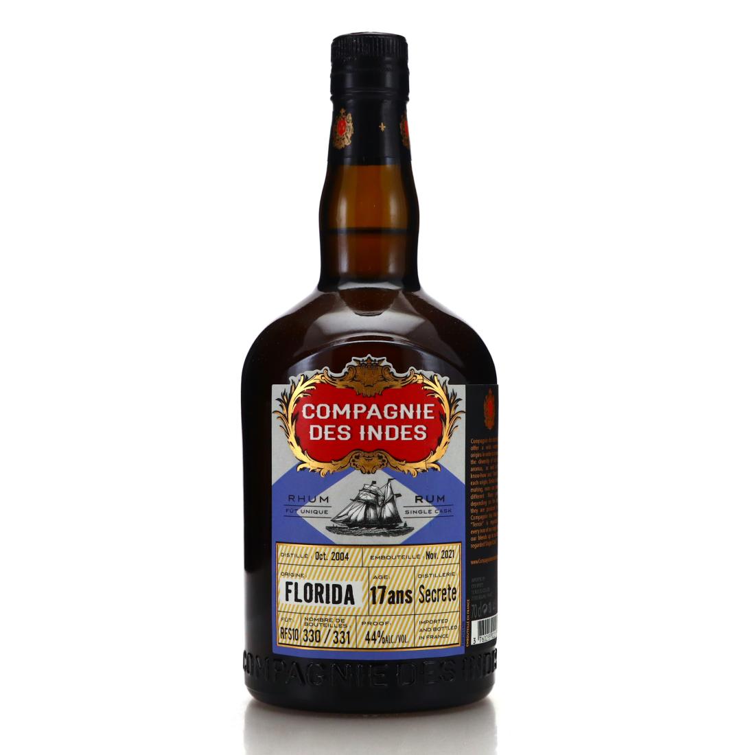 Florida Rum 2004 Compagnie des Indes 17 Year Old Rum | Rum Auctioneer
