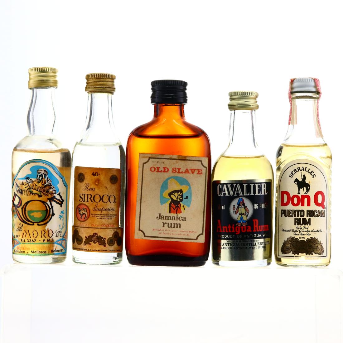 Rum Miniatures x 5 1960s-80s Rum | Rum Auctioneer