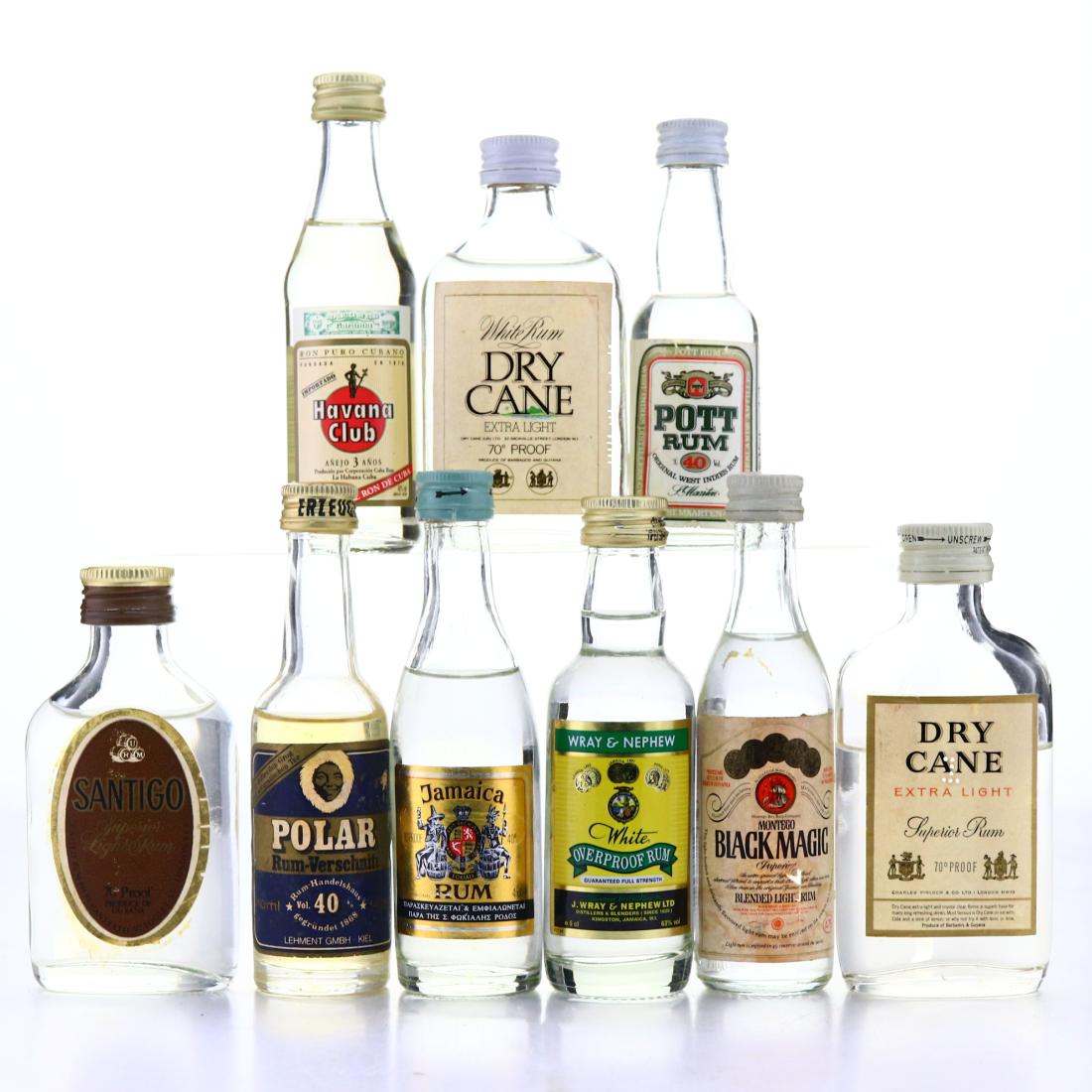 White Rum Miniatures x 9 Rum | Rum Auctioneer
