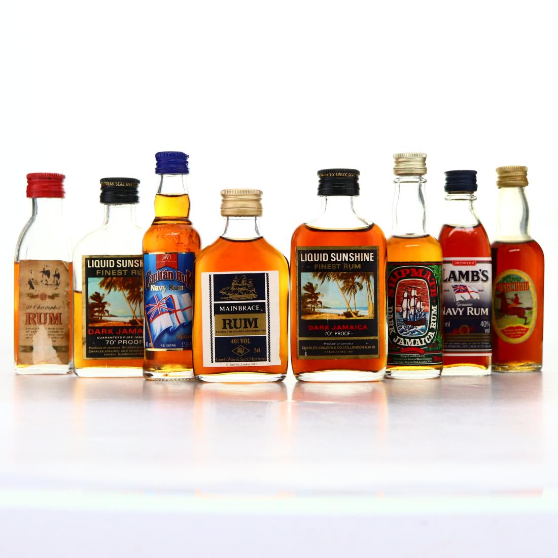Dark Rum Miniatures x 8 Rum | Rum Auctioneer